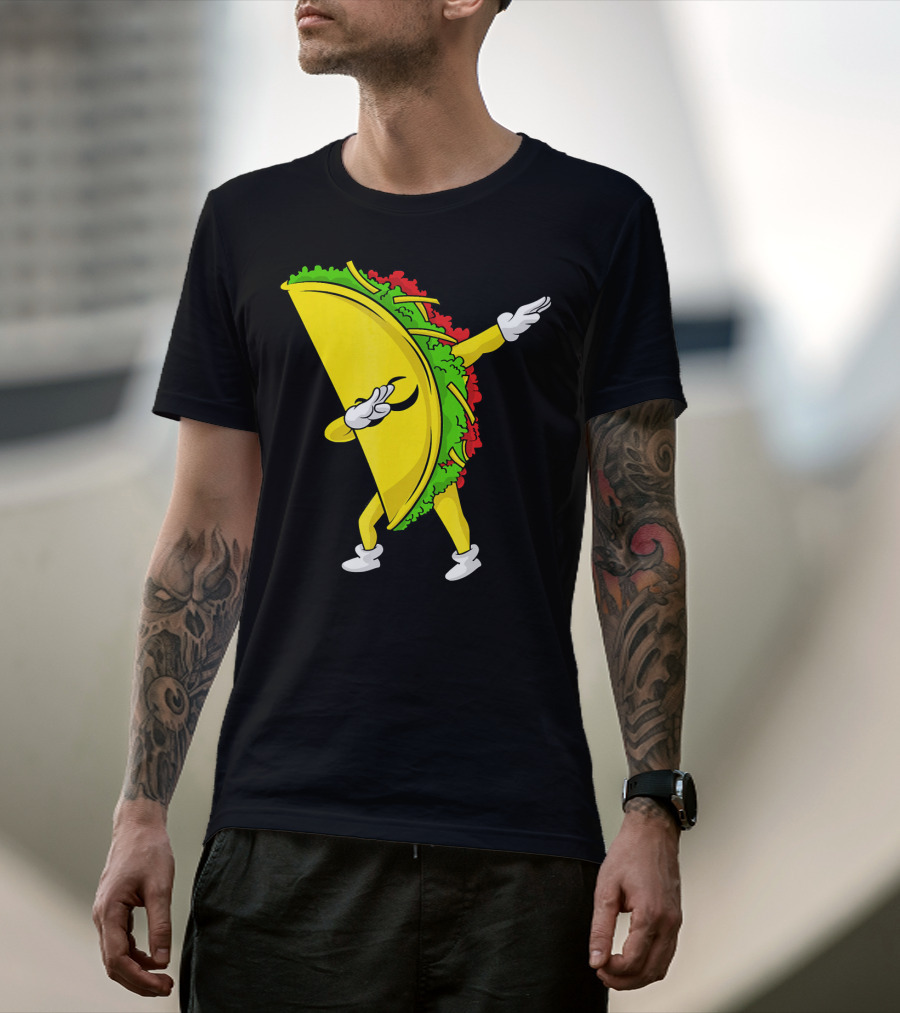 Dabbing Taco Cinco De Mayo Mexican Fiesta T-Shirt