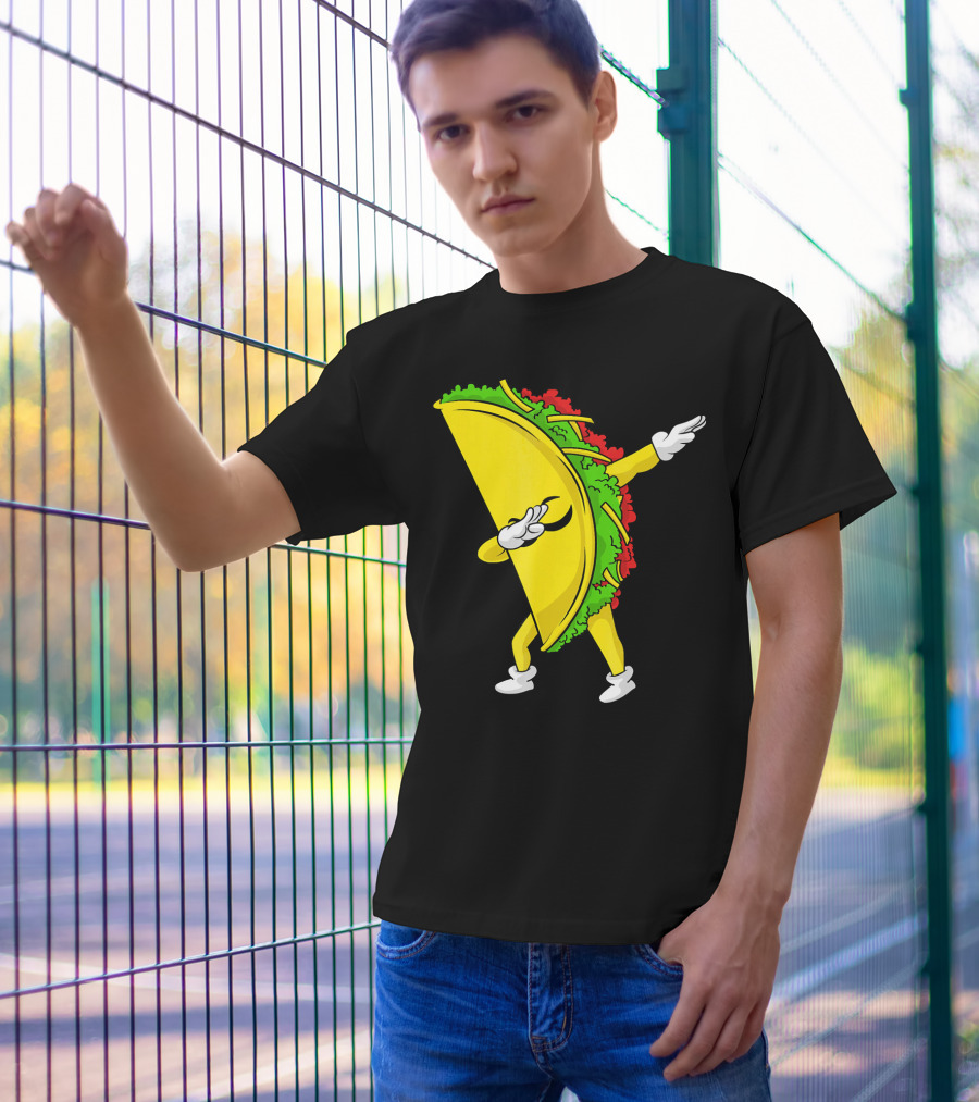 Dabbing Taco Cinco De Mayo Mexican Fiesta T-Shirt