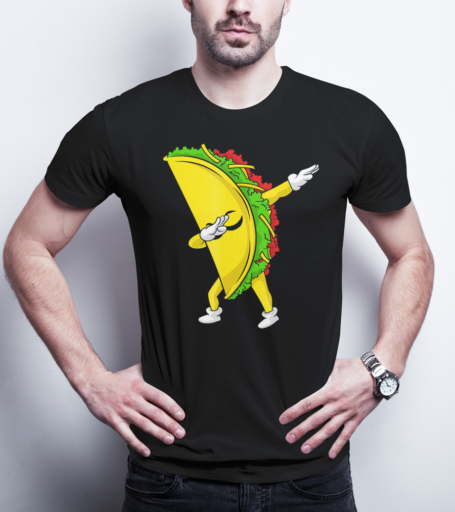 Dabbing Taco Cinco De Mayo Mexican Fiesta T-Shirt