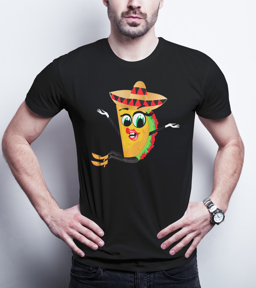 Cinco De Mayo Funny Sombrero Taco Fiesta T-Shirt