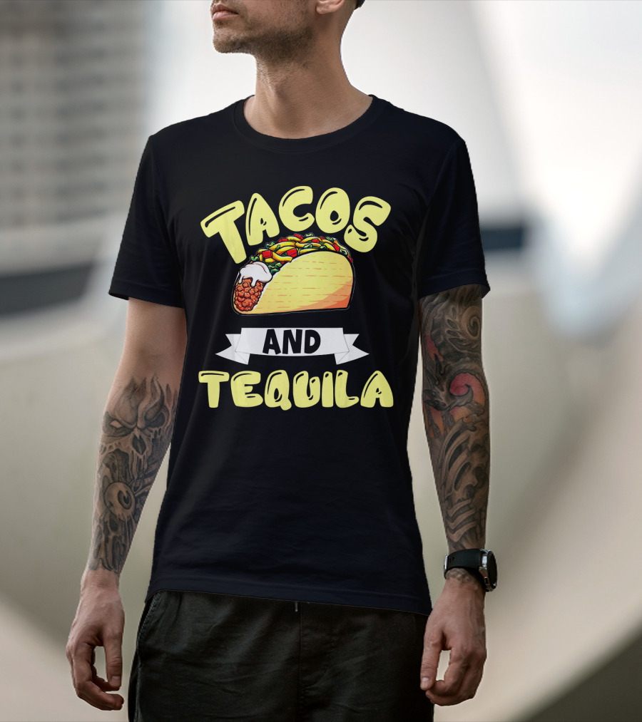 Tacos And Tequila Cinco De Mayo Celebration Mexica T-Shirt