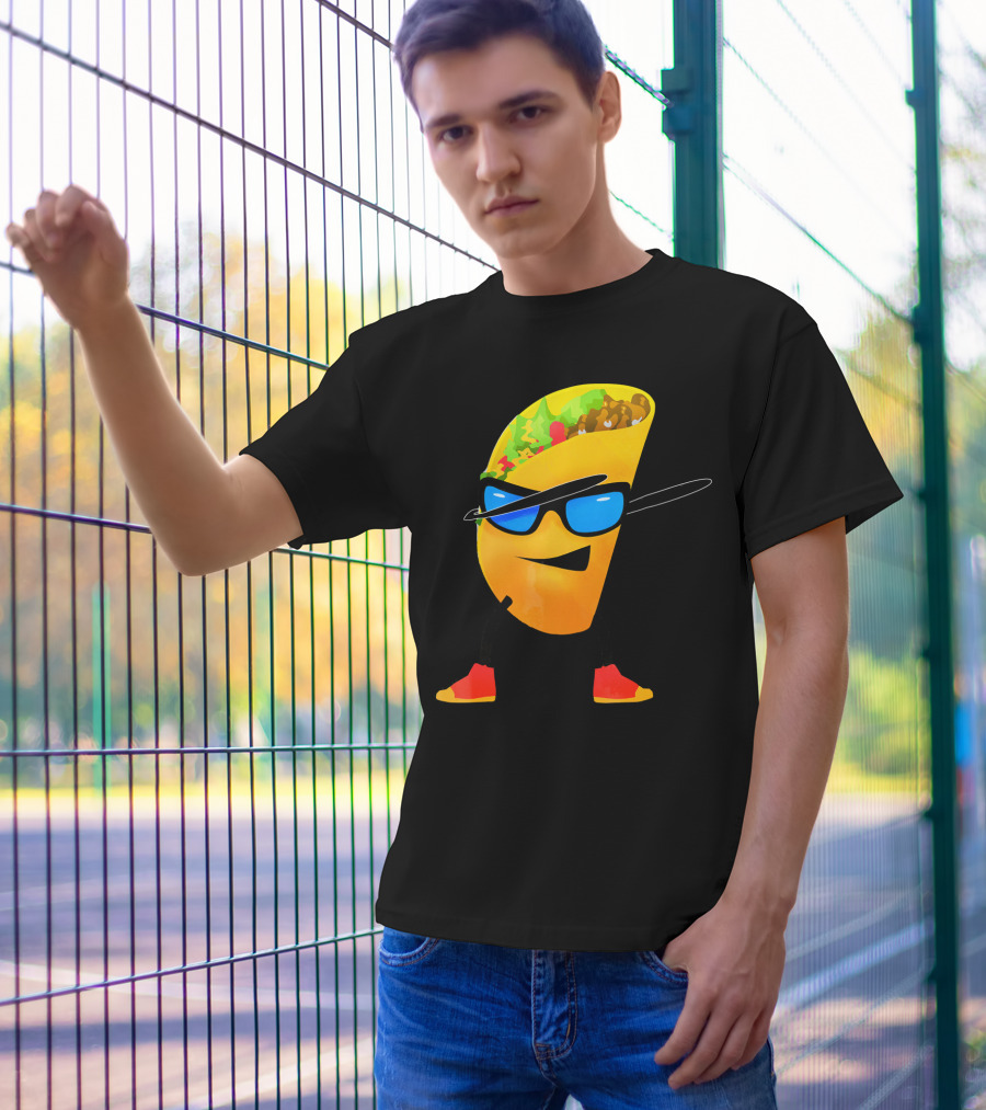 Taco Kids Dabbing Cool Shades Taco T-Shirt