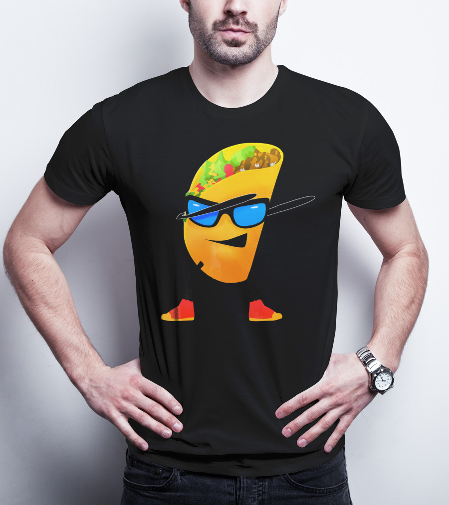 Taco Kids Dabbing Cool Shades Taco T-Shirt
