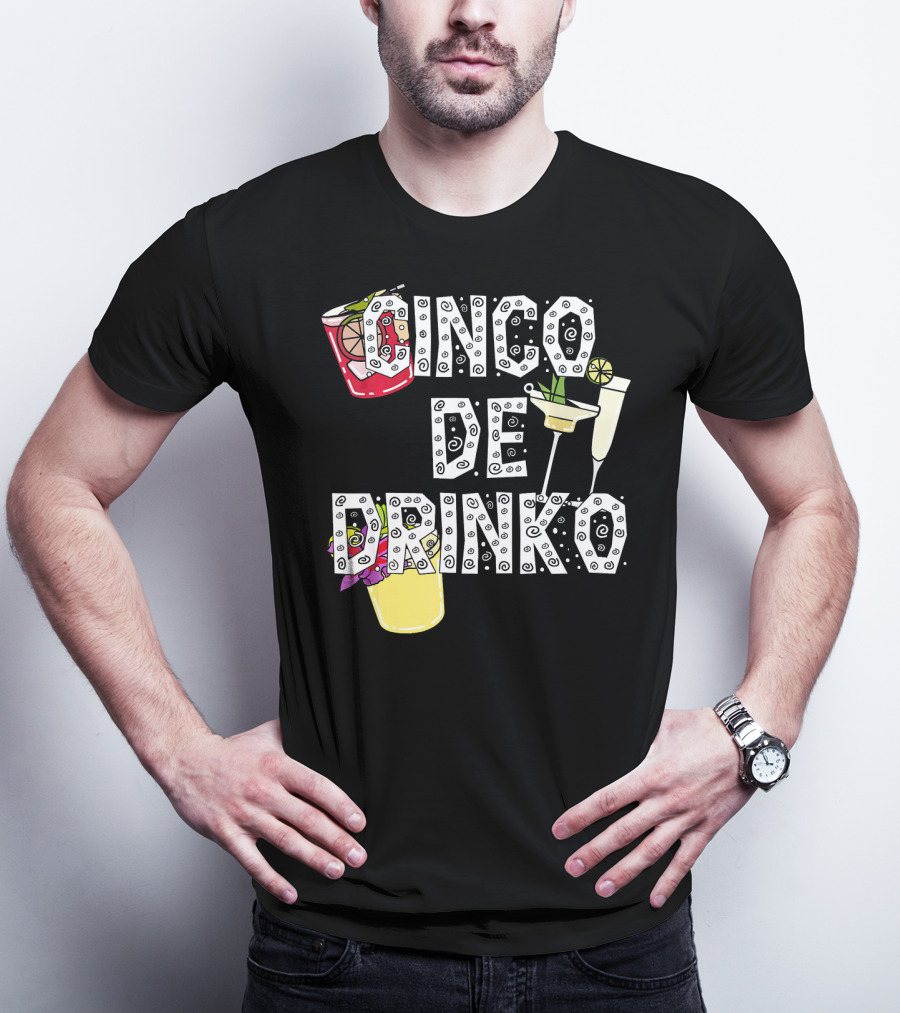 Cinco De Drinko Margarita Cocktail Beer Lover Cinco T-Shirt