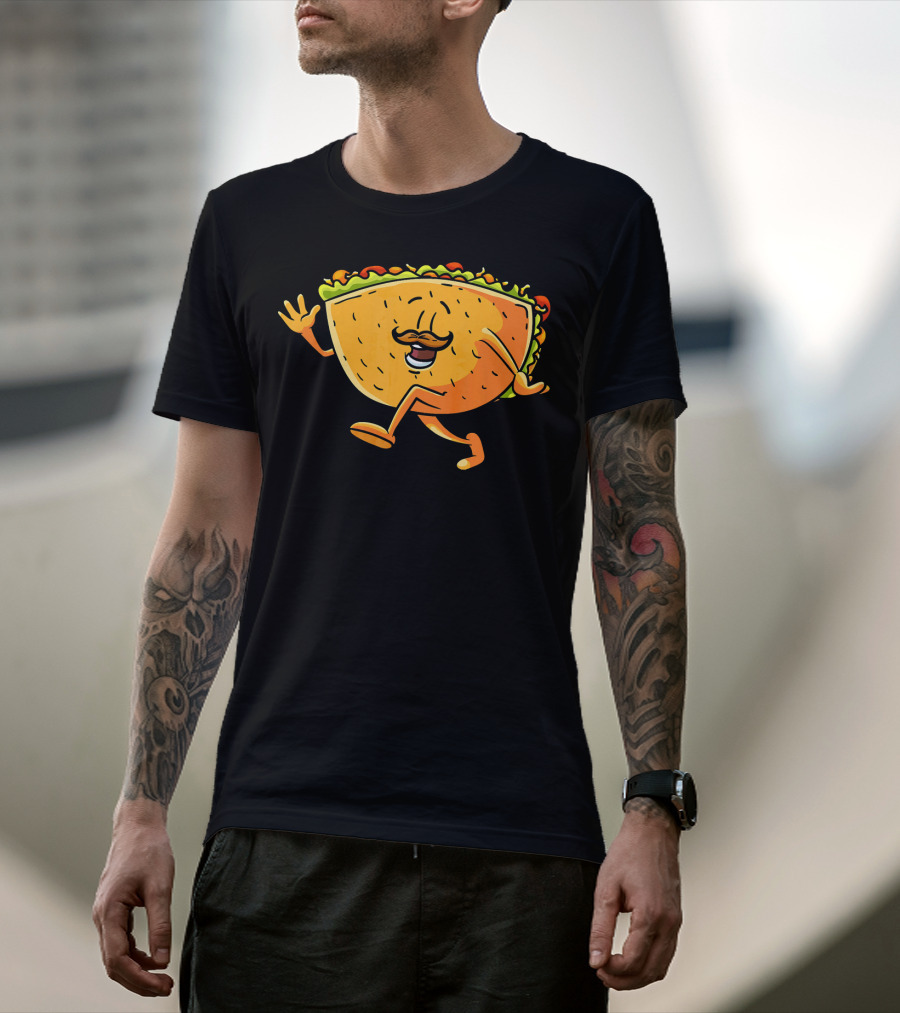 Funny Taco Cartoon Mexican Cinco De Mayo T-Shirt