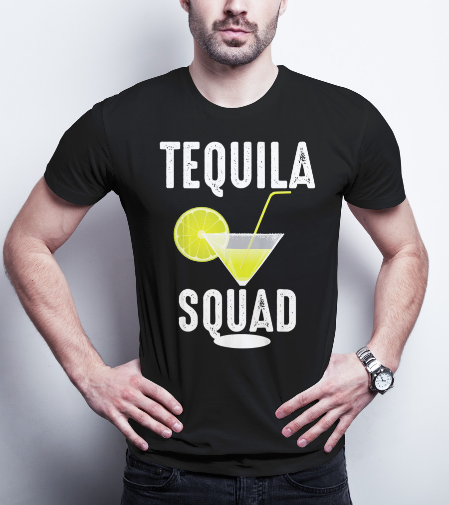 Tequila Squad Lime Margarita Drink Fan T-Shirt