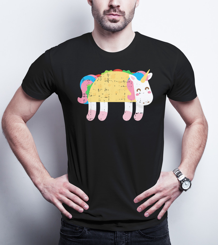 Cute Unicorn Taco Cinco De Mayo Festive Foodie T-Shirt
