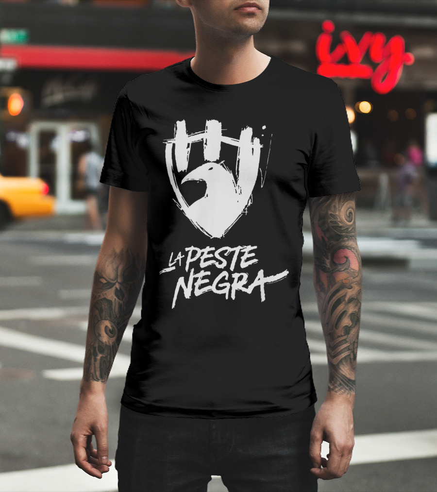 Club De Cuervos La Peste Negra Logo Shield T-Shirt