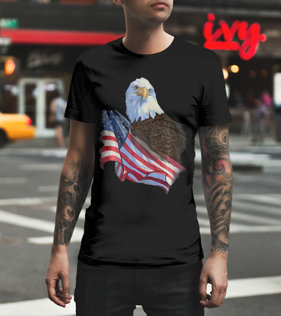 American Flag Eagle Independence T-Shirt
