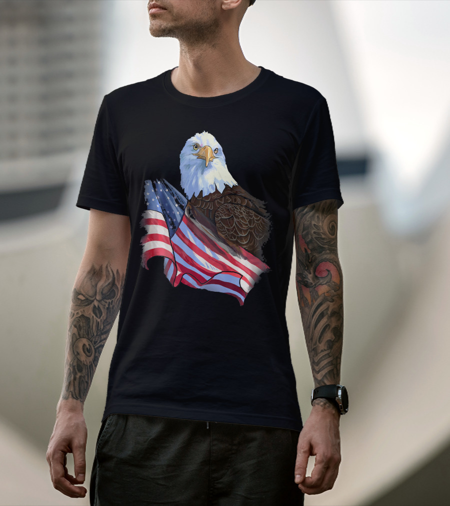 American Flag Eagle Independence T-Shirt