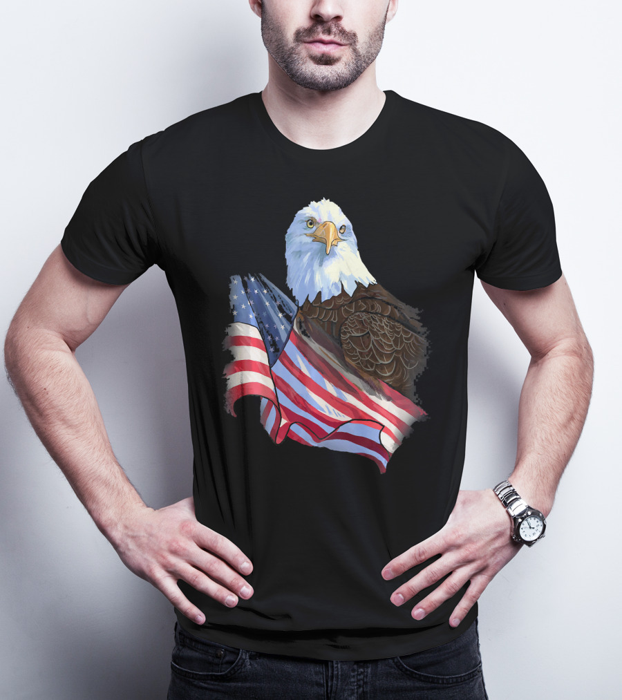 American Flag Eagle Independence T-Shirt