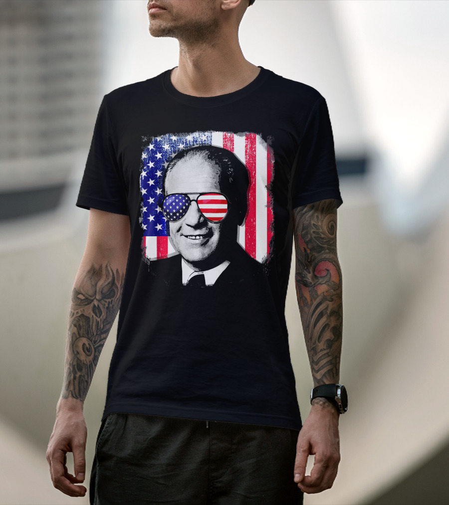 Gerald Ford American Flag Sunglasses Independence Day T-Shirt