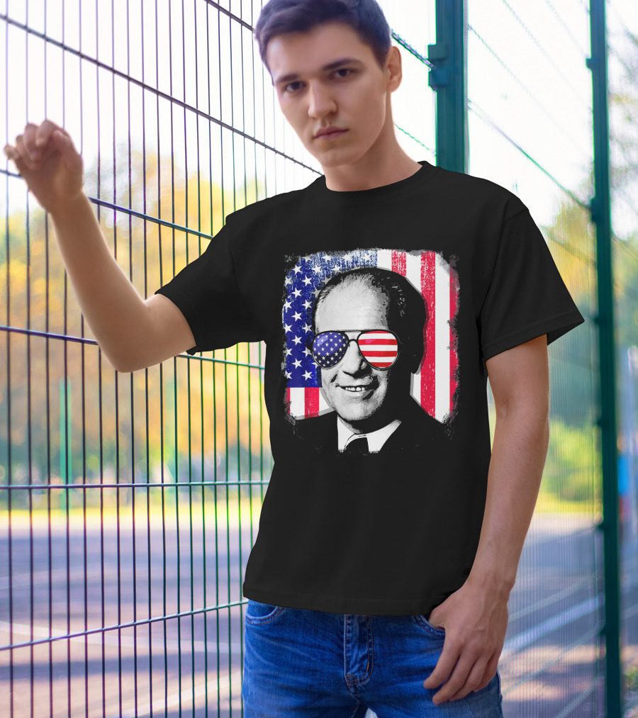 Gerald Ford American Flag Sunglasses Independence Day T-Shirt