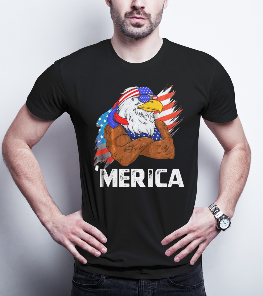 'Merica USA Eagle Freedom American Patriot T-Shirt