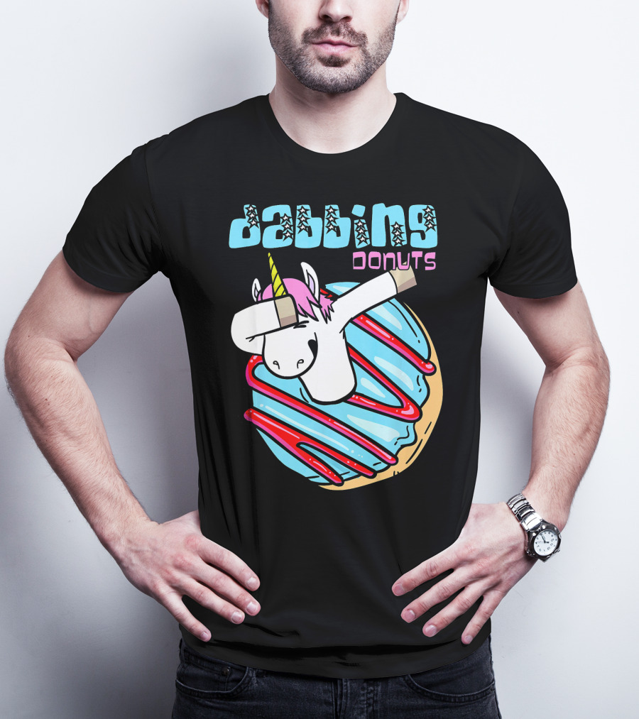 Dabbing Donuts Unicorn T-Shirt