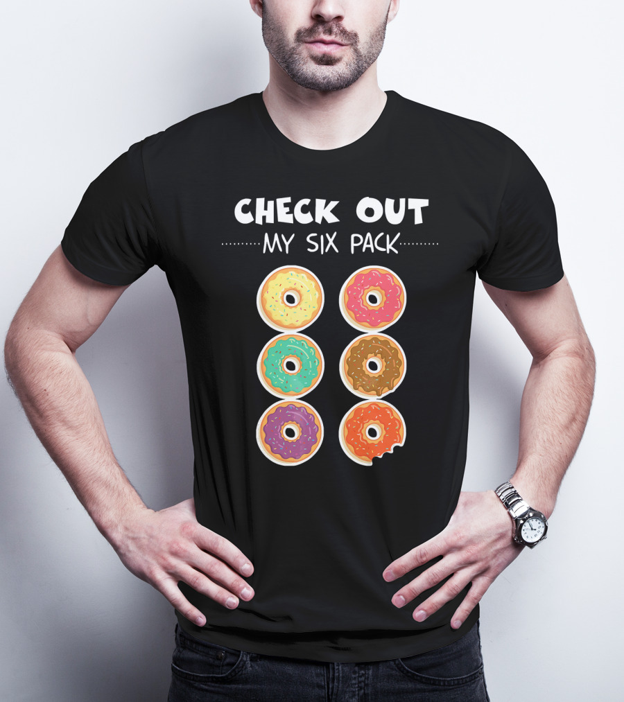 Check Out My Six Pack I Love Donuts T-Shirt