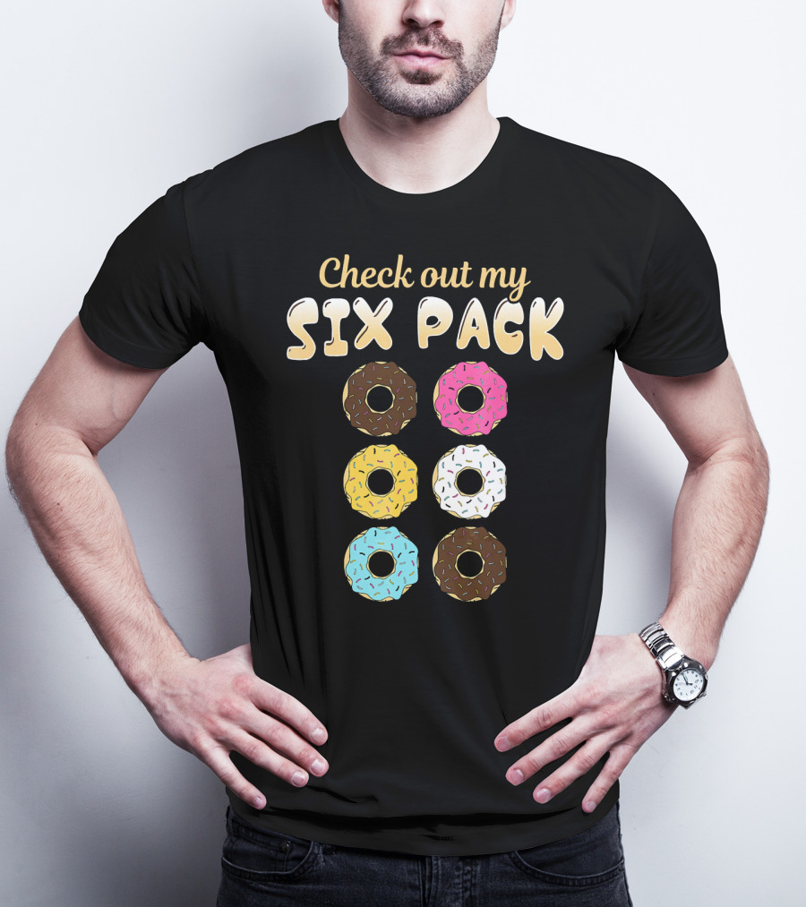 Check Out My Six Pack Donut Lover T-Shirt