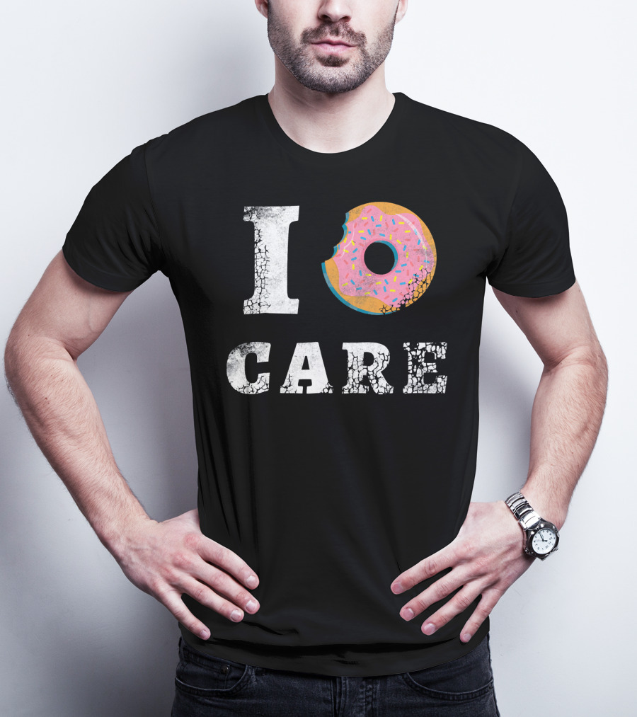 I Donut Care Love Donuts Food Sprinkles Bite T-Shirt