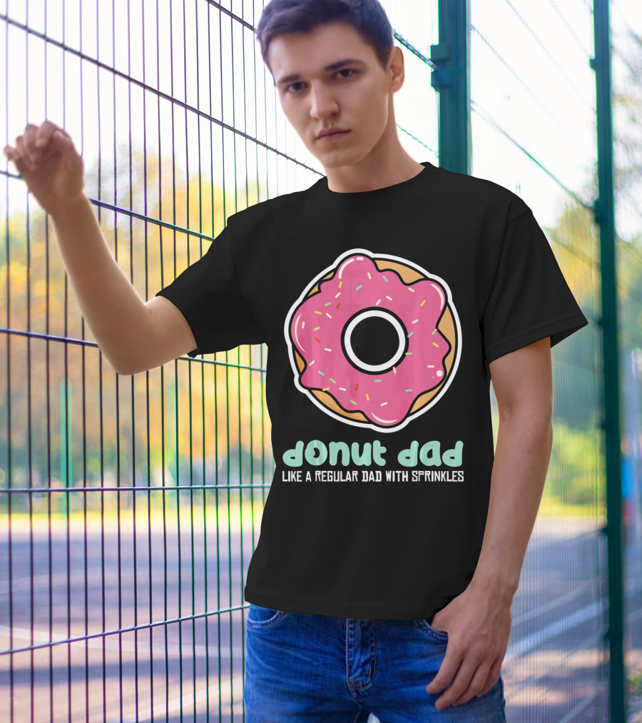 Donut Dad Like A Regular Dad With Sprinkles T-Shirt