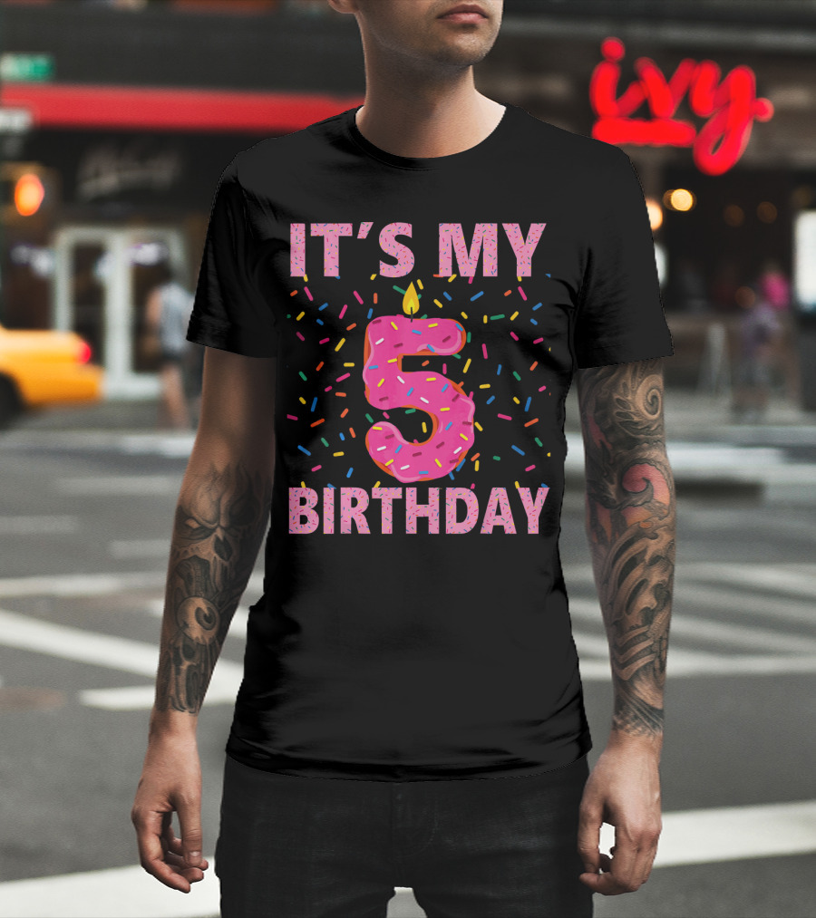 It's My 5 Birthday Sweet Donut T-Shirt