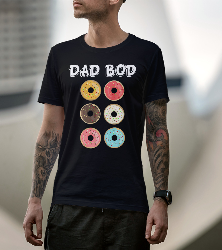 Dad Bod Donuts Father's Day Mens Fat Humor T-Shirt