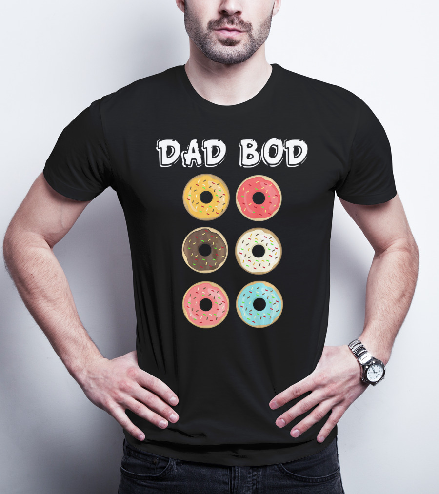 Dad Bod Donuts Father's Day Mens Fat Humor T-Shirt