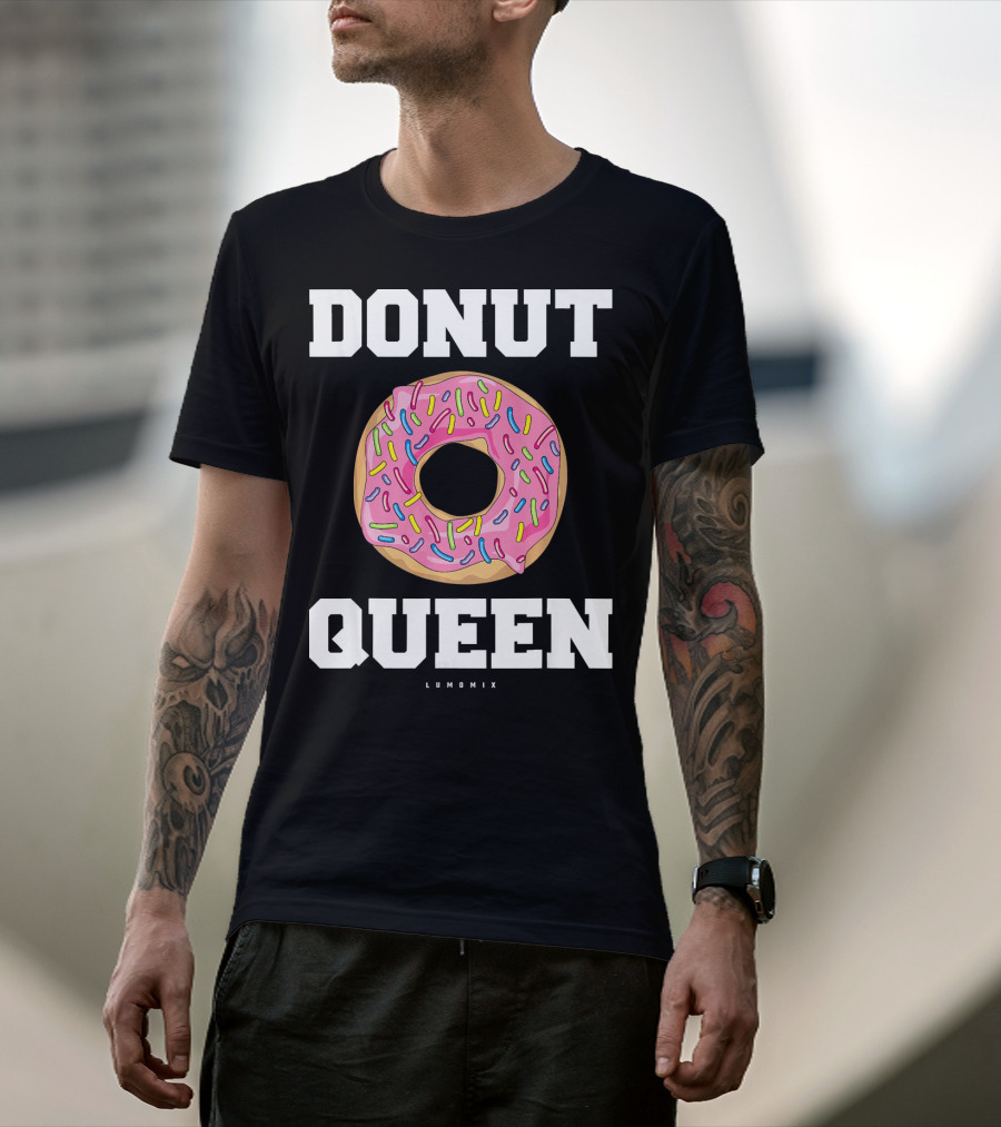 Donut Queen Pink Frosted Sprinkles Lumomix T-Shirt