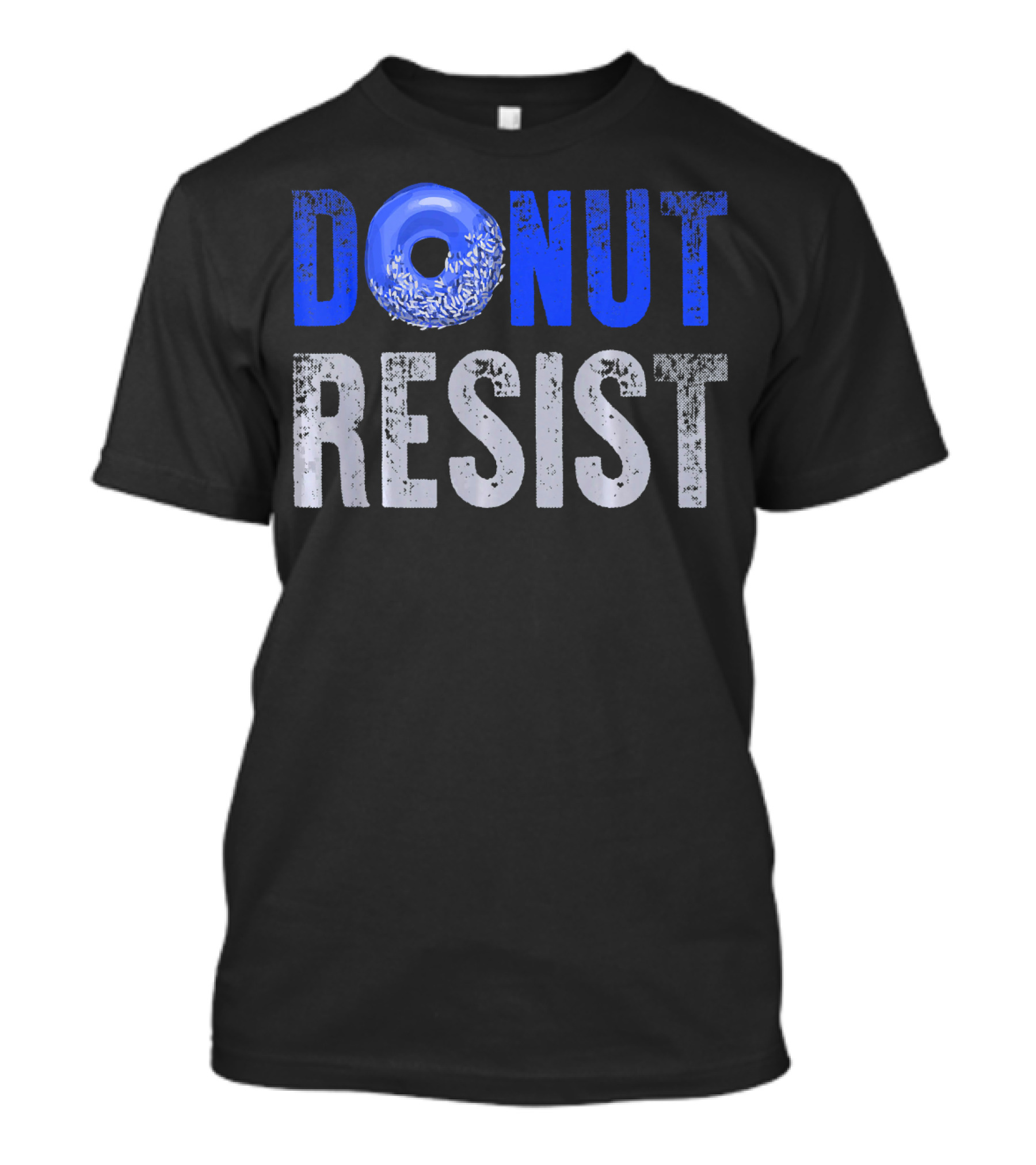 Police Officer Thin Blue Line Donut Resist T-Shirt