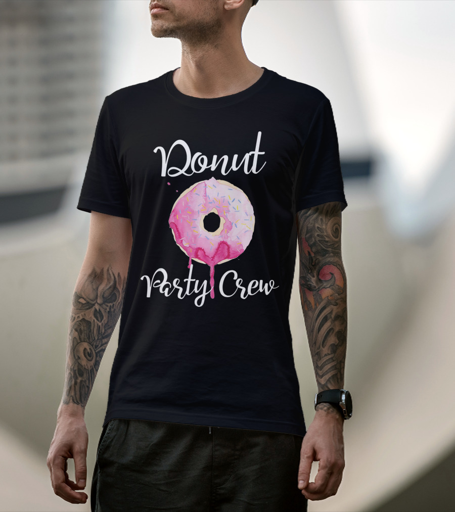 Donut Party Crew Donut Birthday T-Shirt