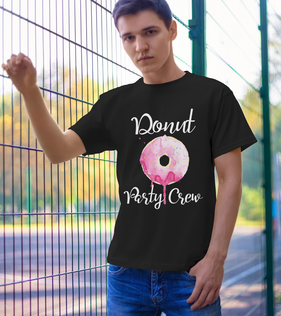 Donut Party Crew Donut Birthday T-Shirt