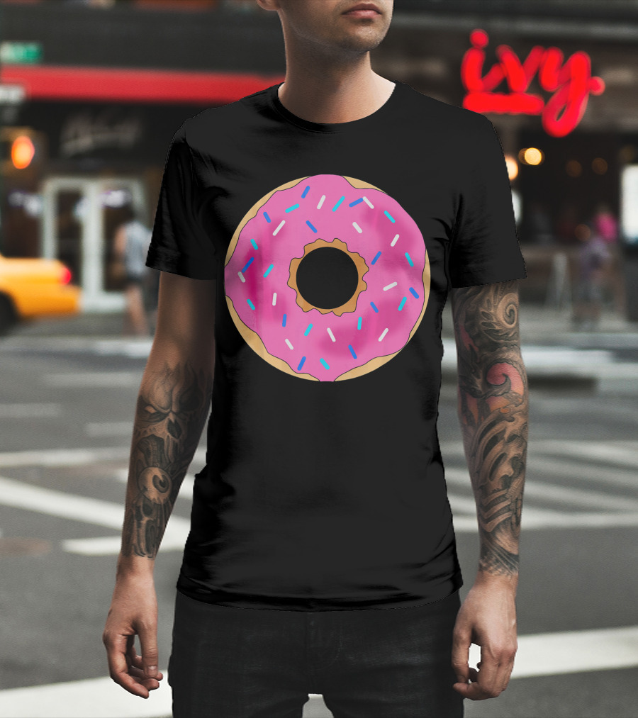 Donut Girls Tod Pink Frosted Sprinkles T-Shirt