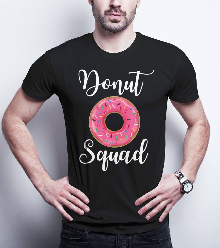 Donut Squad Funny Donut Lover Pink Sprinkles T-Shirt