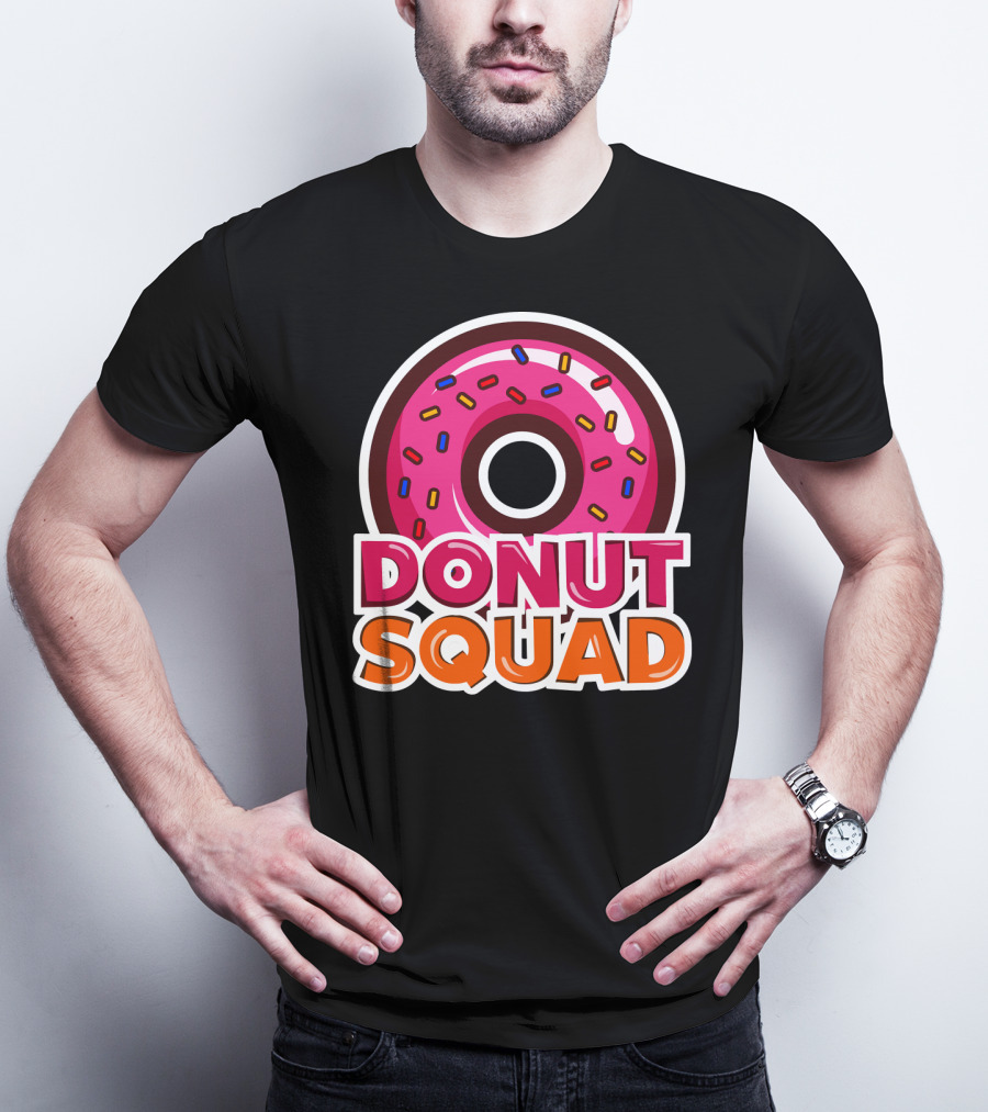 Cool Donut Squad Funny Doughnut Group With Sprinkles T-Shirt