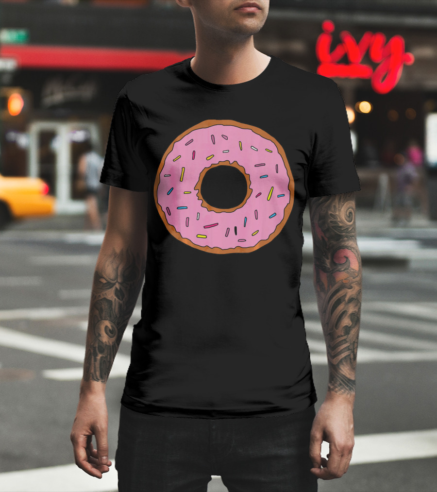 Pink Sprinkled Donuts Delicious Sweets Foodie T-Shirt