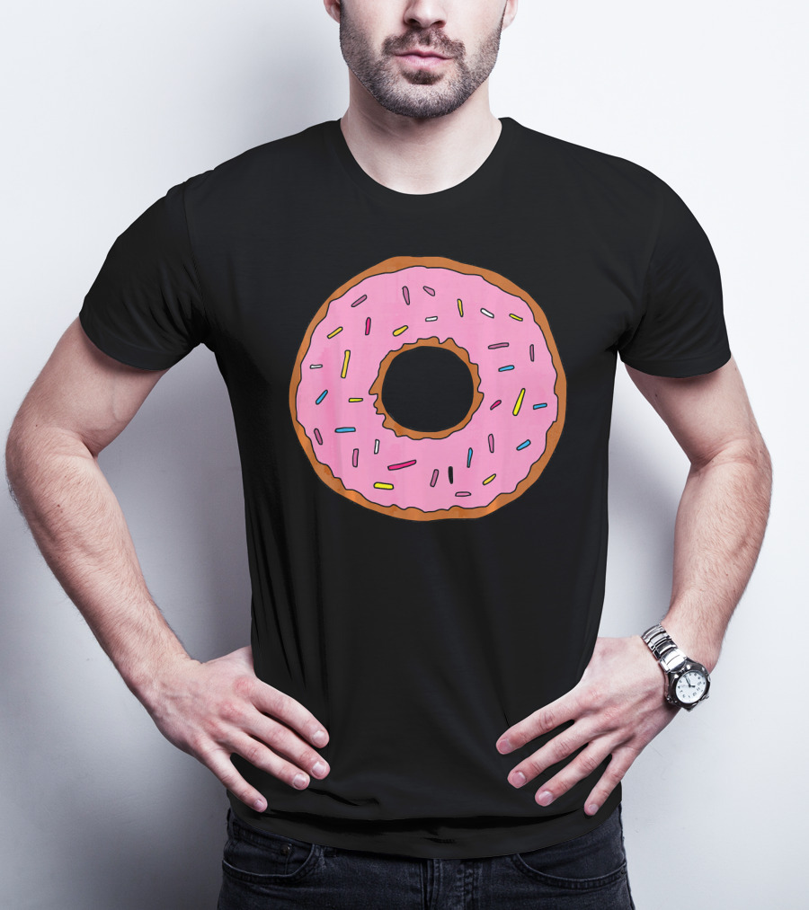 Pink Sprinkled Donuts Delicious Sweets Foodie T-Shirt