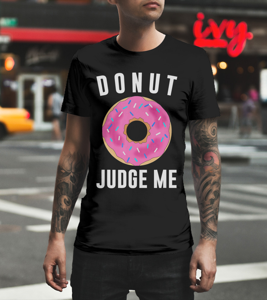 DONUT JUDGE ME Pink Sprinkles T-Shirt