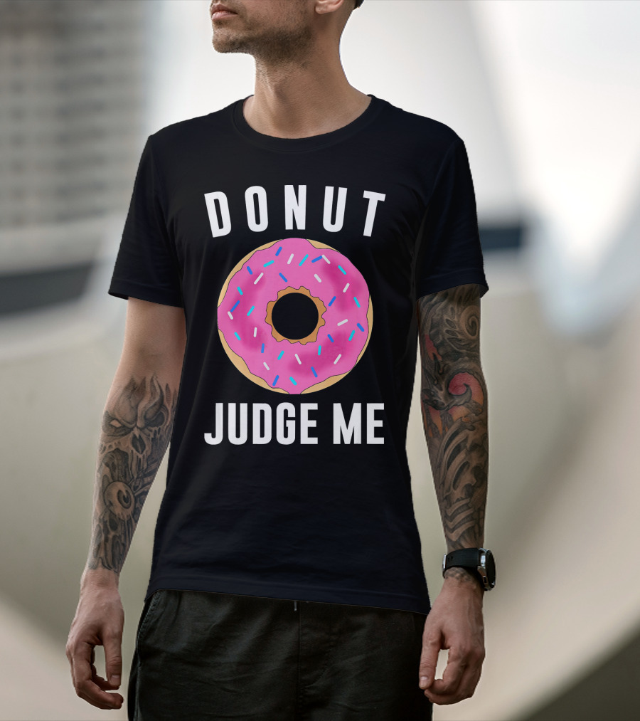 DONUT JUDGE ME Pink Sprinkles T-Shirt
