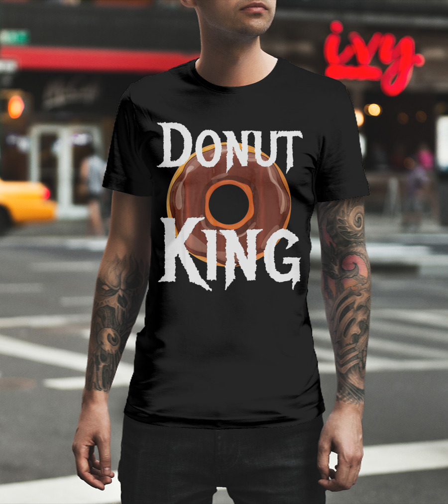 Donut King Food Lover Chocolate Glazed Enthusiast T-Shirt