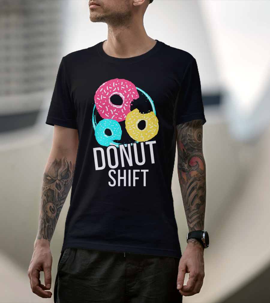 Donut Shift MTTF Associates Doughnut Vibrant Trio T-Shirt