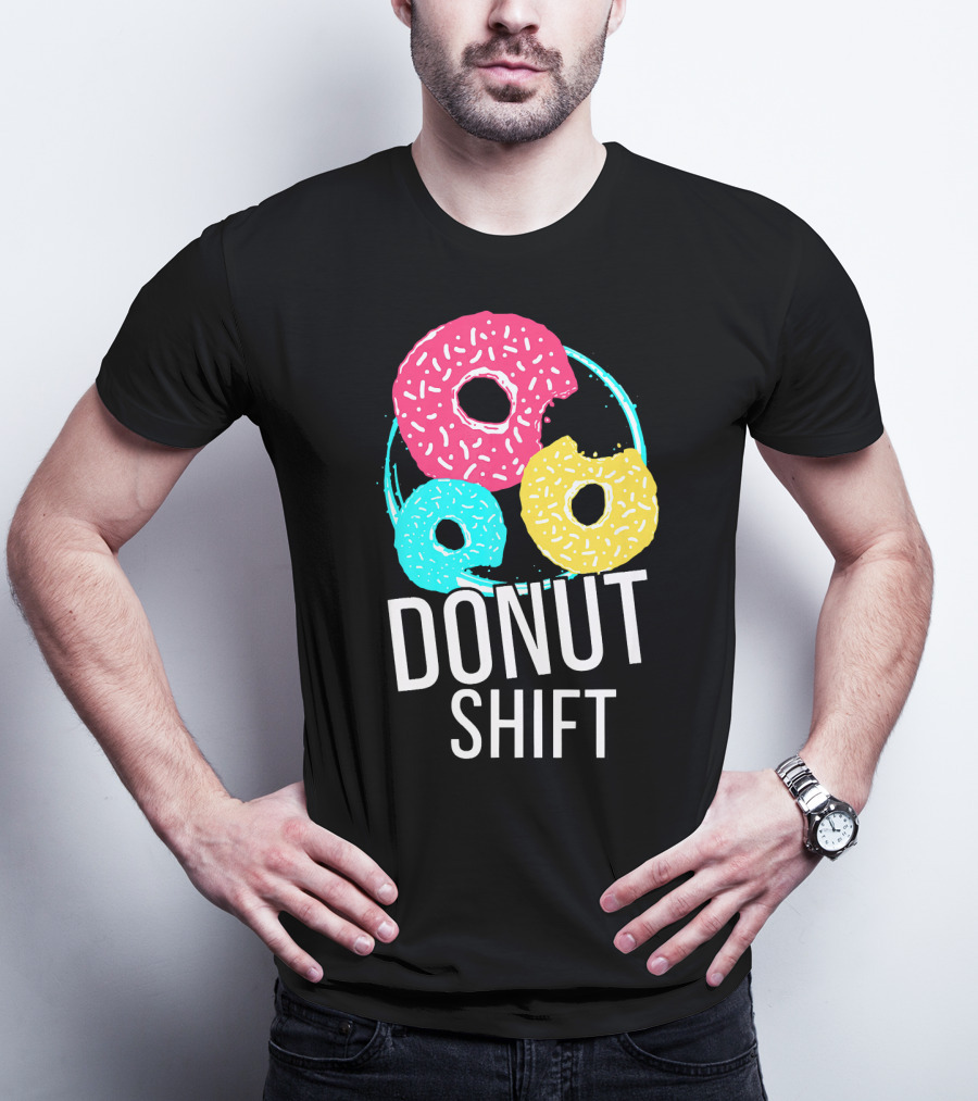 Donut Shift MTTF Associates Doughnut Vibrant Trio T-Shirt
