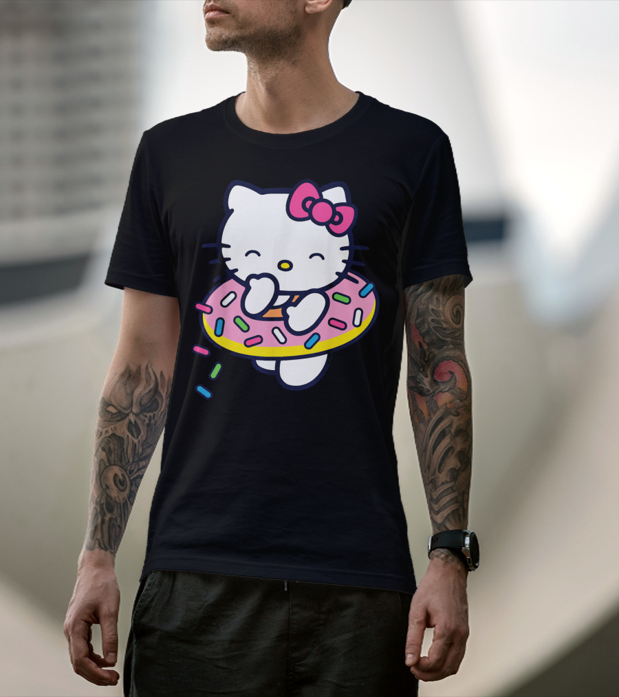 Hello Kitty Donut Floaty With Sprinkles Summer T-Shirt