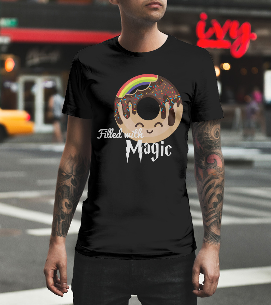 Magic Rainbow Choc Donut Filled With Magic T-Shirt