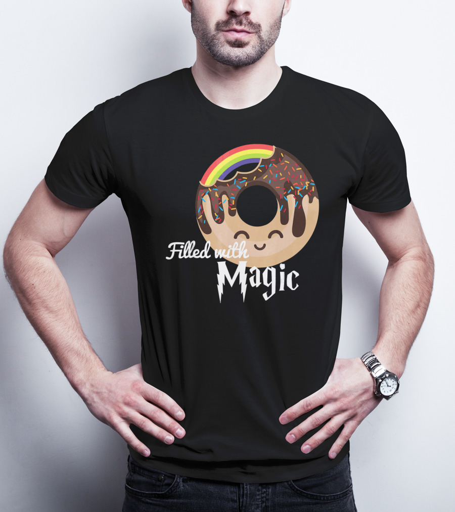 Magic Rainbow Choc Donut Filled With Magic T-Shirt