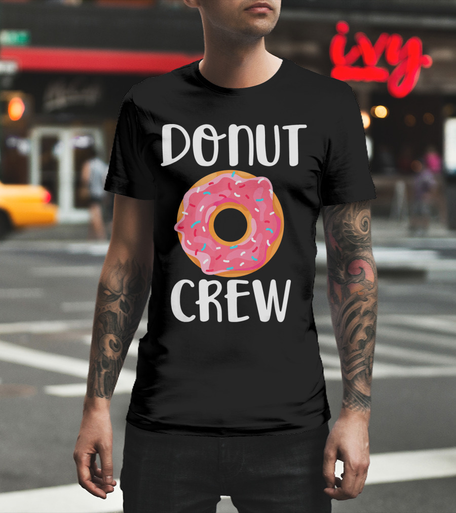 Donut Crew Doughnut Birthday Party T-Shirt
