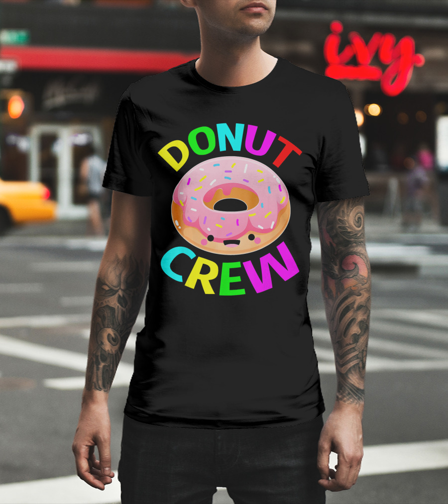 Donut Crew Birthday Celebration Party T-Shirt