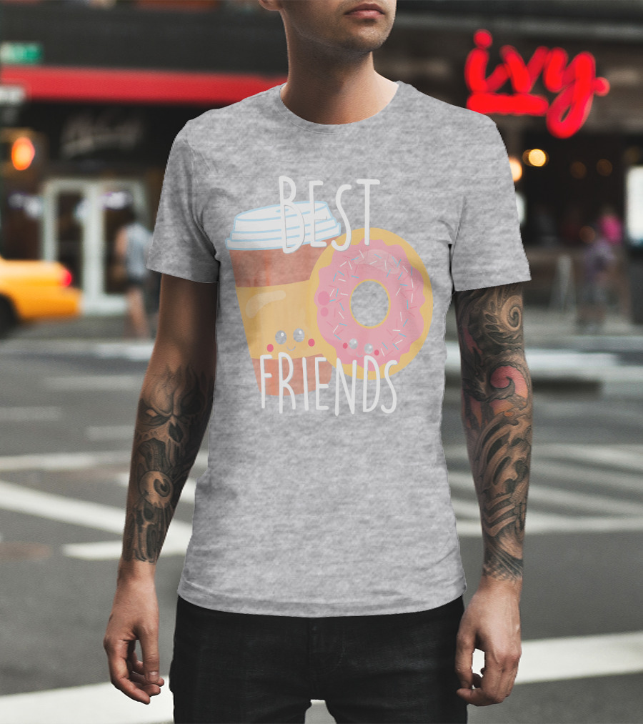 Best Friends Coffee And Donut Perfect Pairing T-Shirt