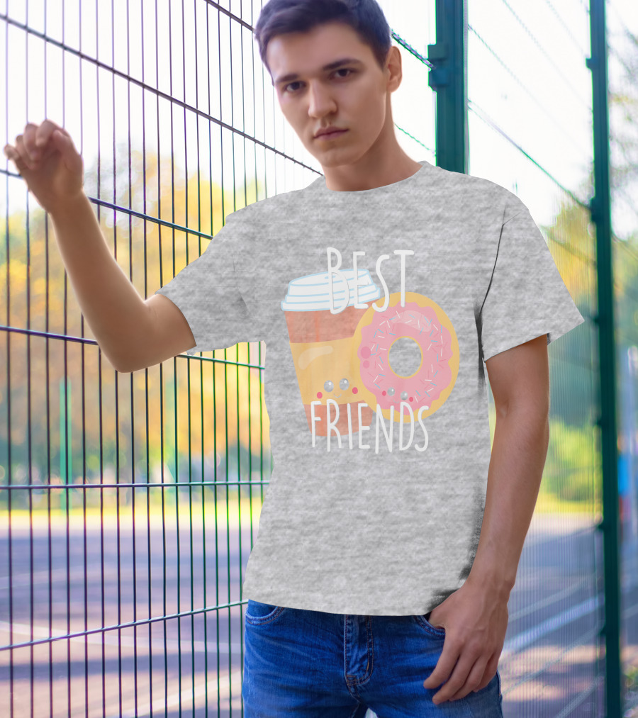 Best Friends Coffee And Donut Perfect Pairing T-Shirt