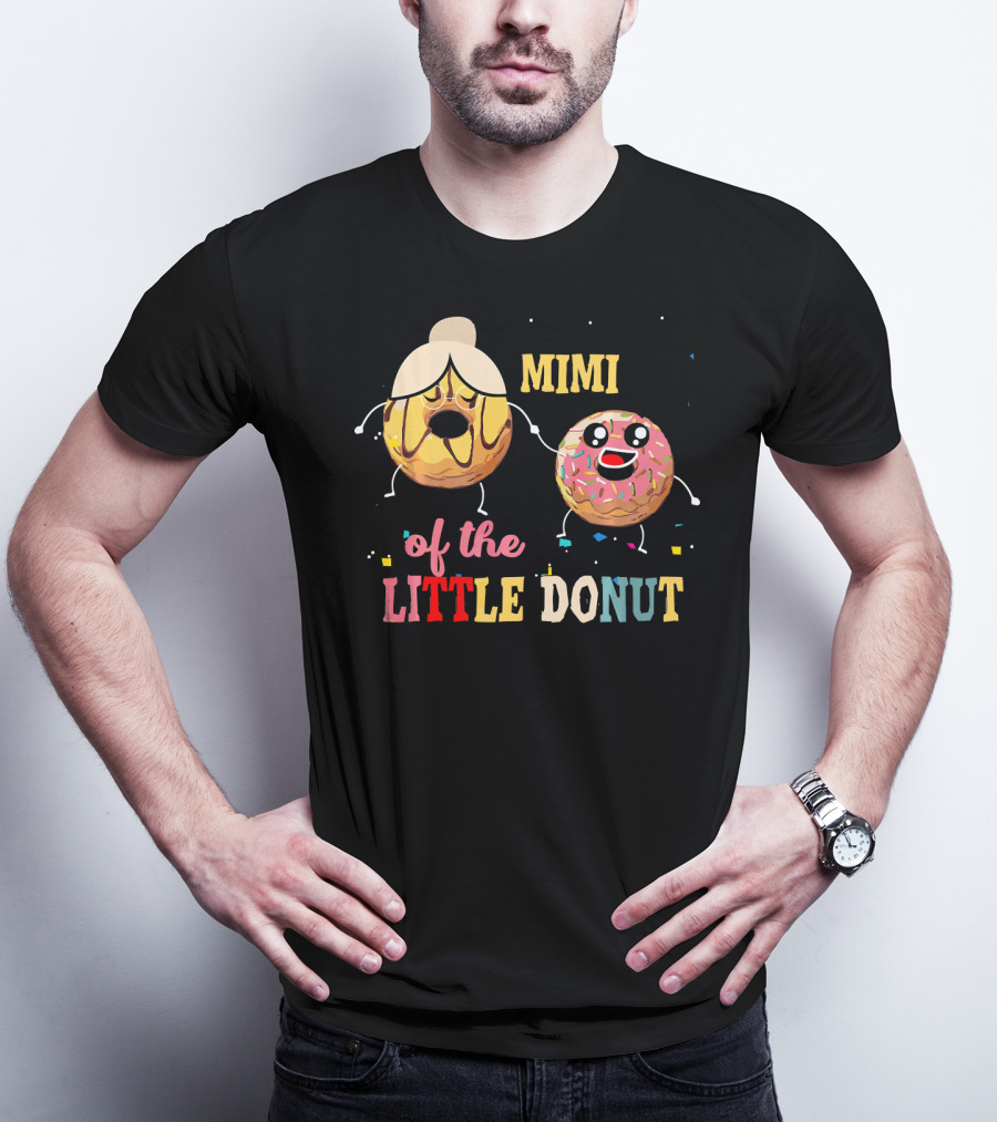 Mimi Of The Little Donut Birthday Celebration With Cute Donuts T-Shirt
