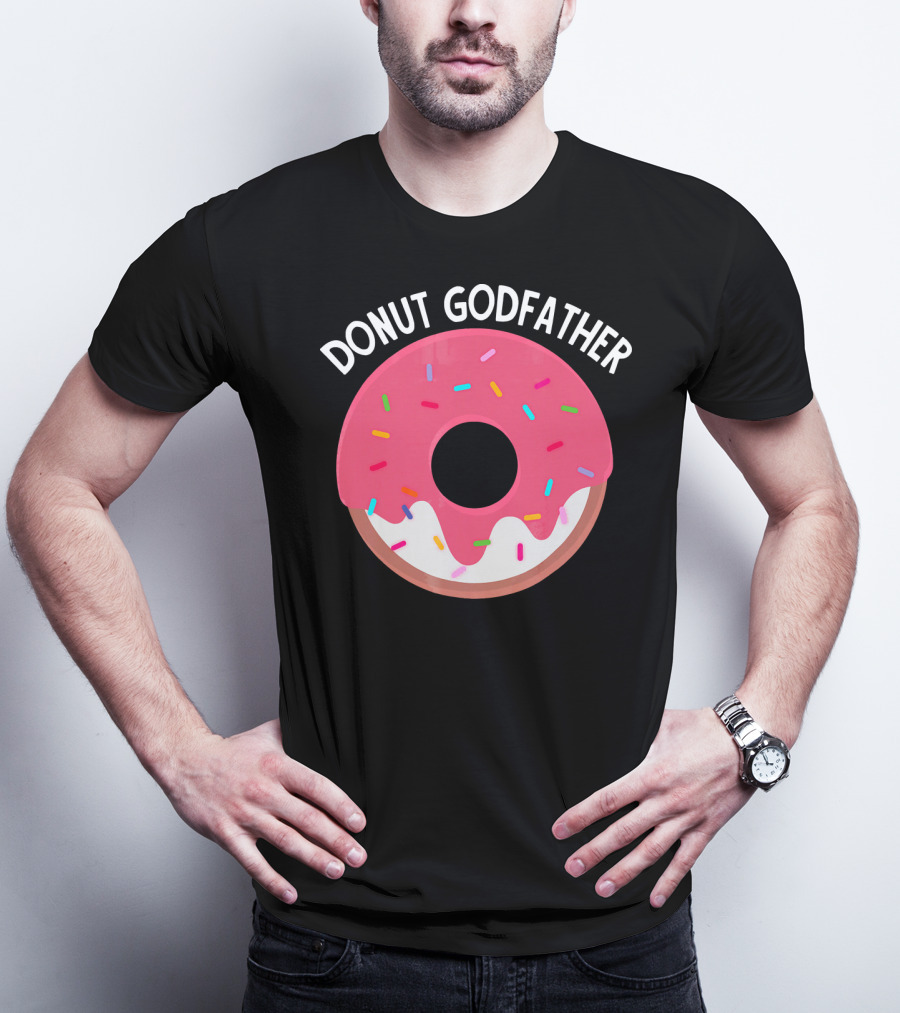 DONUT GODFATHER SPRINKLES PINK DONUT T-Shirt