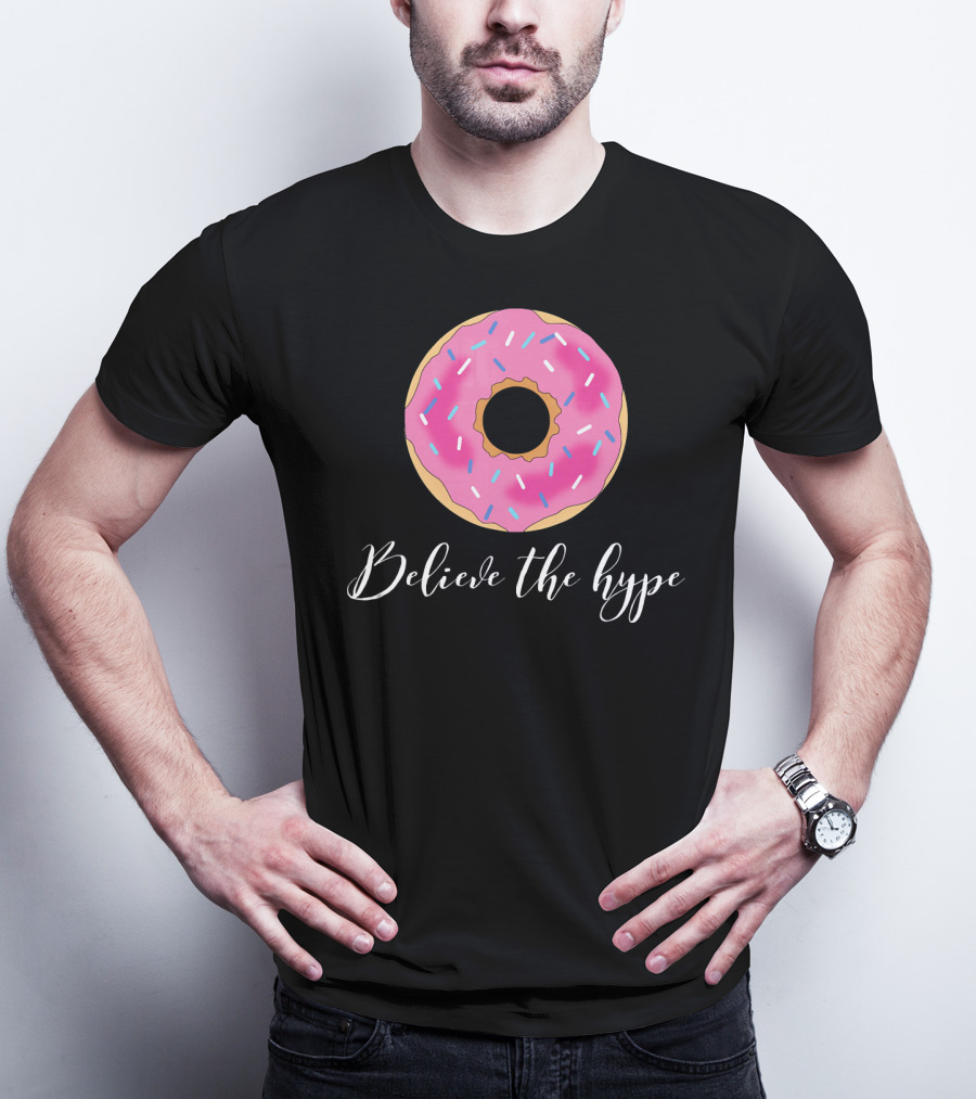 Believe The Hype Donut Sprinkles Pink T-Shirt